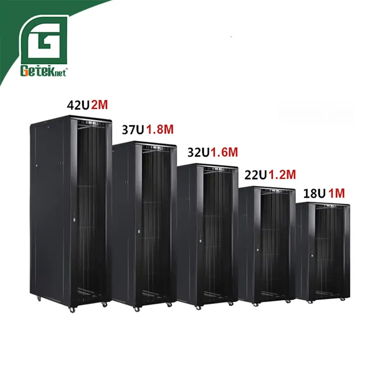 19inch Server Cabinet Floor Standing SPCC 24U 27U 32U 37U 42U 47U Network Cabinet Data Center ...