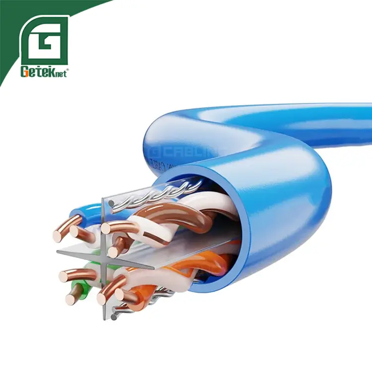 CAT6 UTP Communication Cable CMR LSZH Ethernet Cable Copper Conductor ...